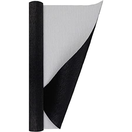 Evvia - Sort - Crepe papir metallic 60 g - Fullvalue.dk